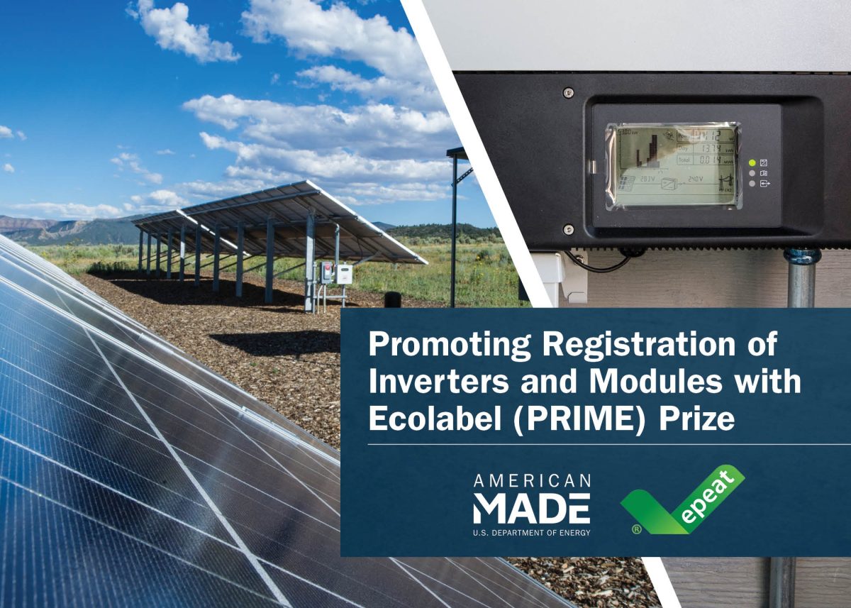 Promoting Registration of Inverters and Modules with Ecolabel Prize