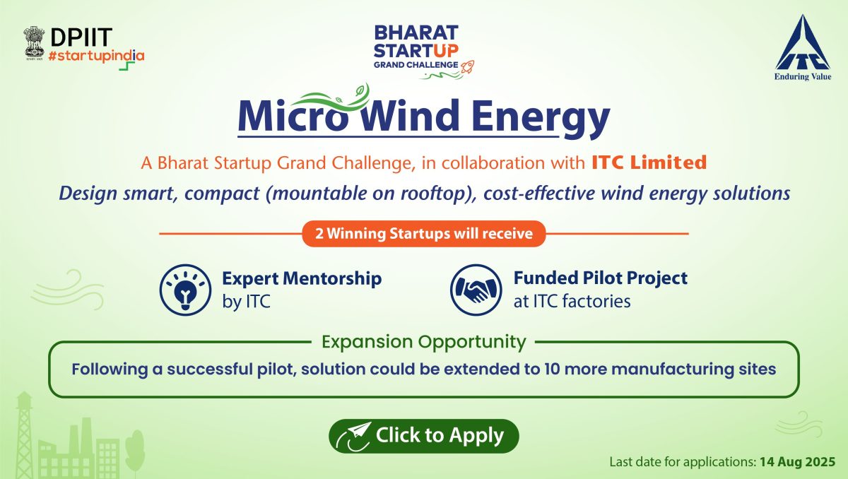 Micro Wind Energy – A Bharat Startup Grand Challenge With ITC